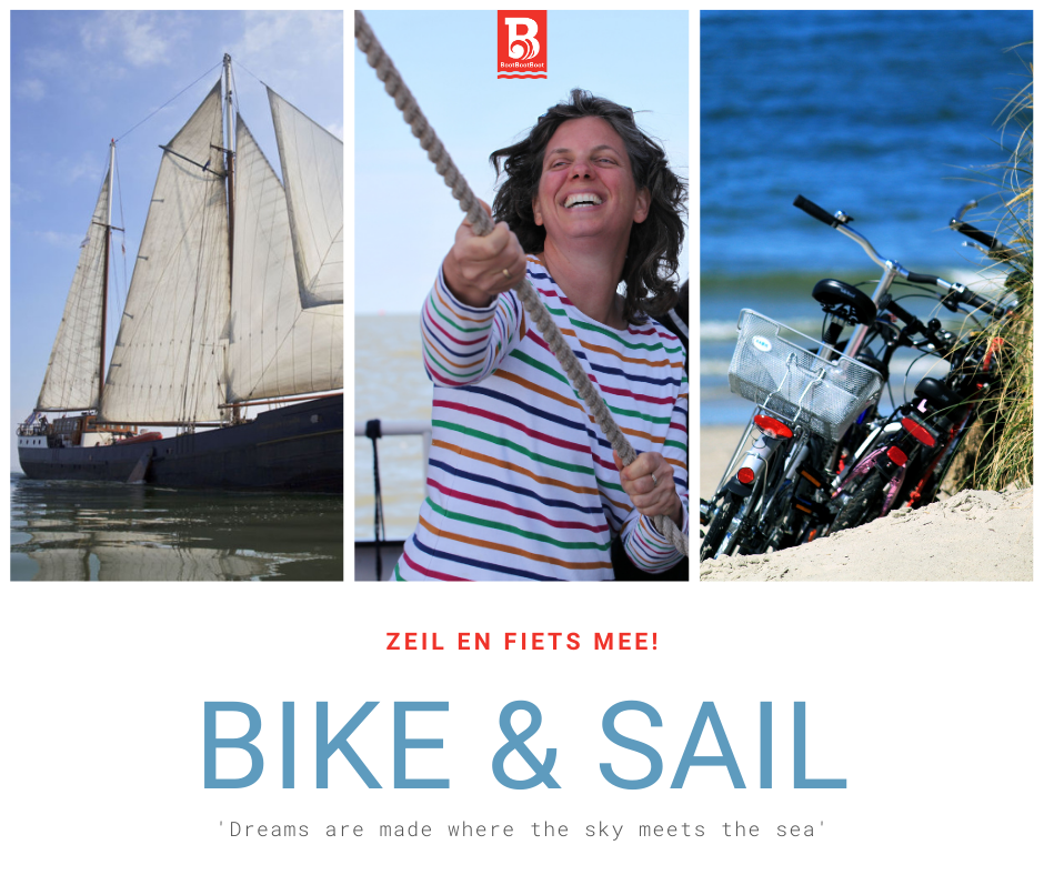 Cycling and sailing holidays Wadden Sea on historical ships